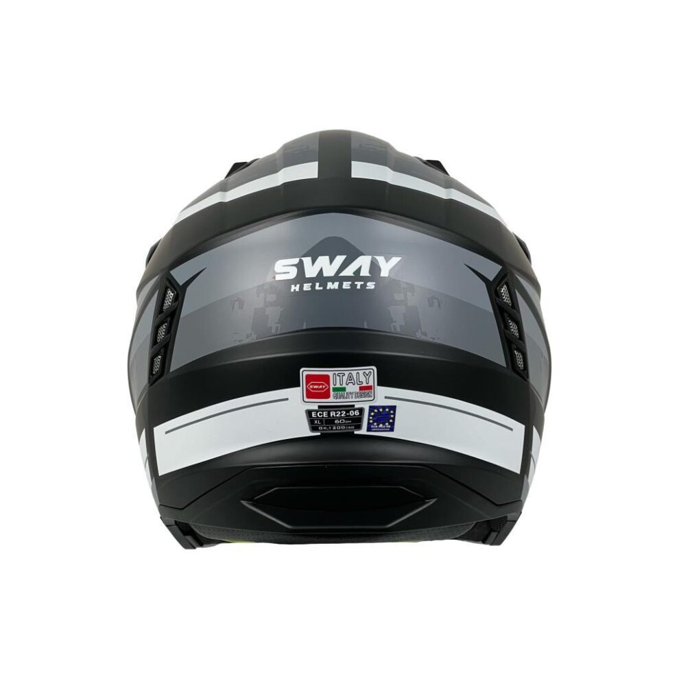 S-way SW X1-X Seul Full Face Kross Kaskı Gri-Siyah - Bursa Bisiklet