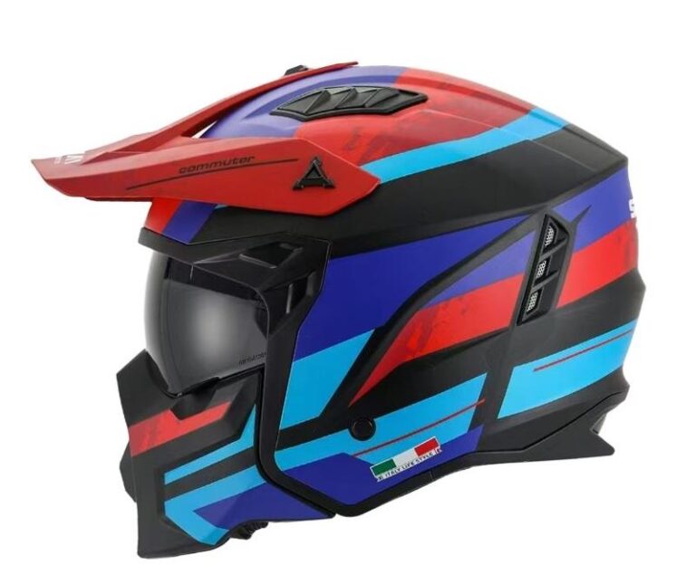 S-way SW X1-X Seul Full Face Kross Kaskı Siyah-Kırmızı-Mavi - Bursa ...